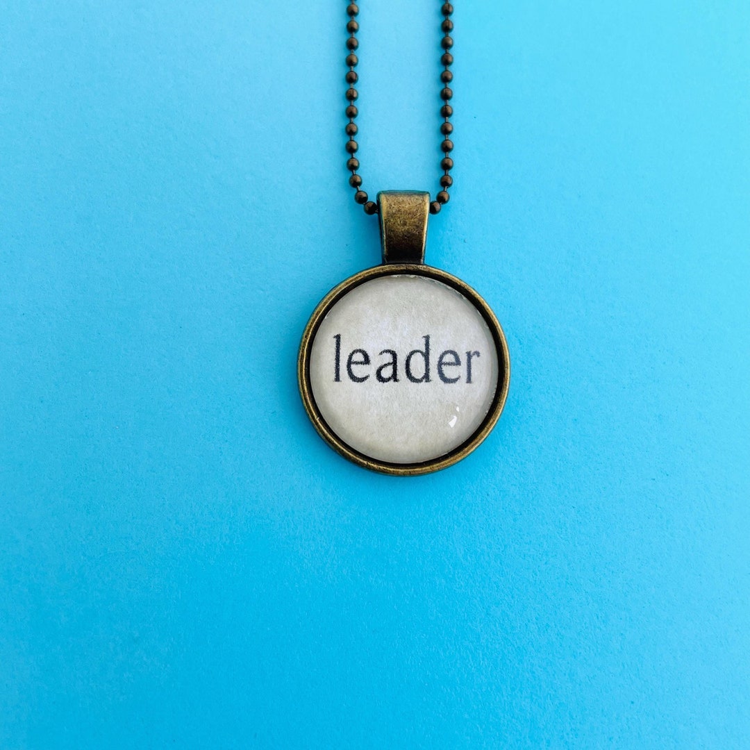Leader Necklace, Word Necklace, Leader Gift, Leader Appreciation Gifts ...