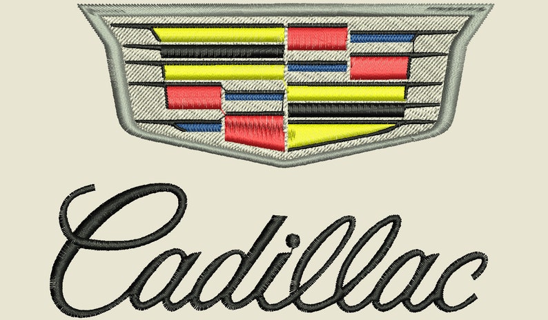 Cadillac embroidery logo set Bernina Janome .pes .sew 7 pcs | Etsy