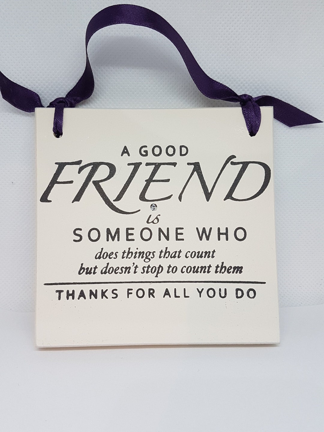 Friend Small Plaque - Etsy