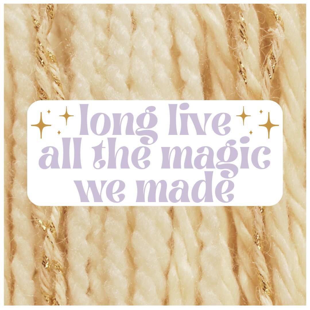 Taylor Swift Sticker, Long Live All the Magic We Made, Speak Now Taylor ...