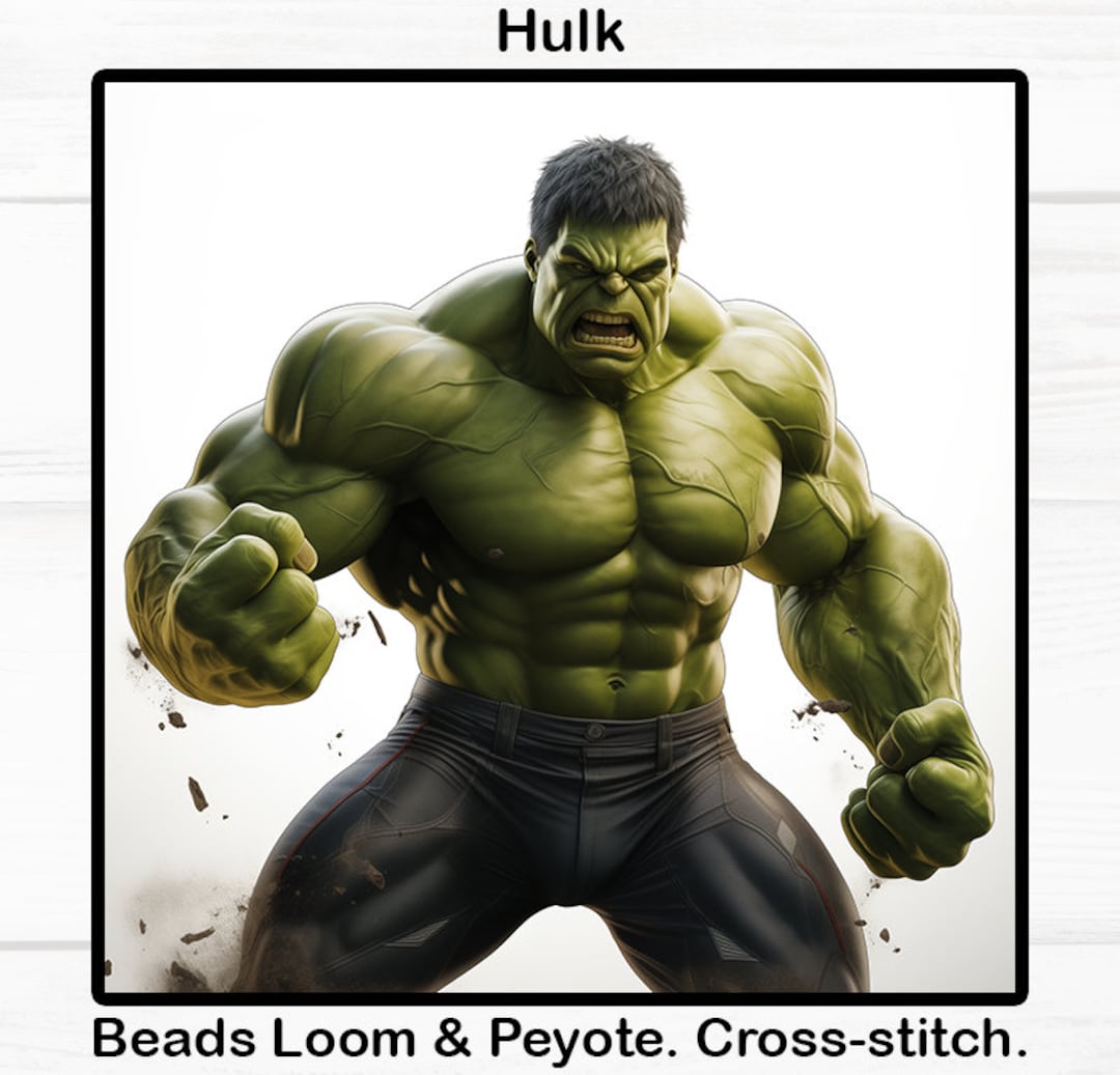 DIY Hulk Cross-stitch & Loom Bead Patterns: Peyote, Miyuki Delica Pdfs ...