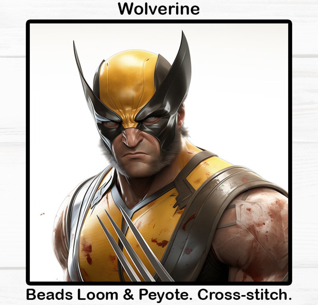 DIY Wolverine Cross-stitch & Loom Bead Patterns: Peyote, Miyuki Delica ...