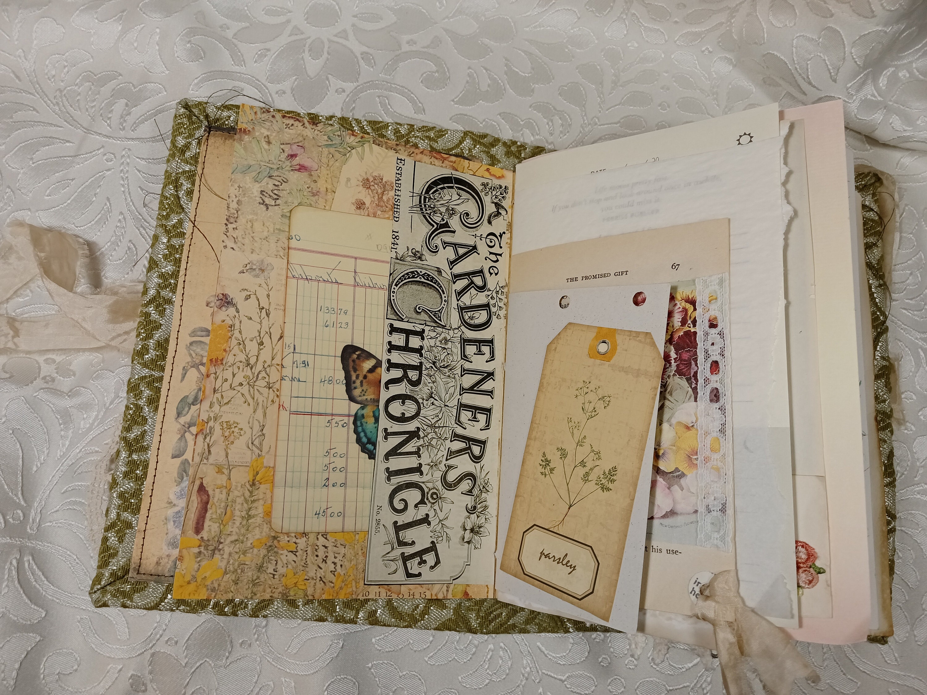 Spring Splendor Junk Journal, Handmade Writing Journal - Etsy