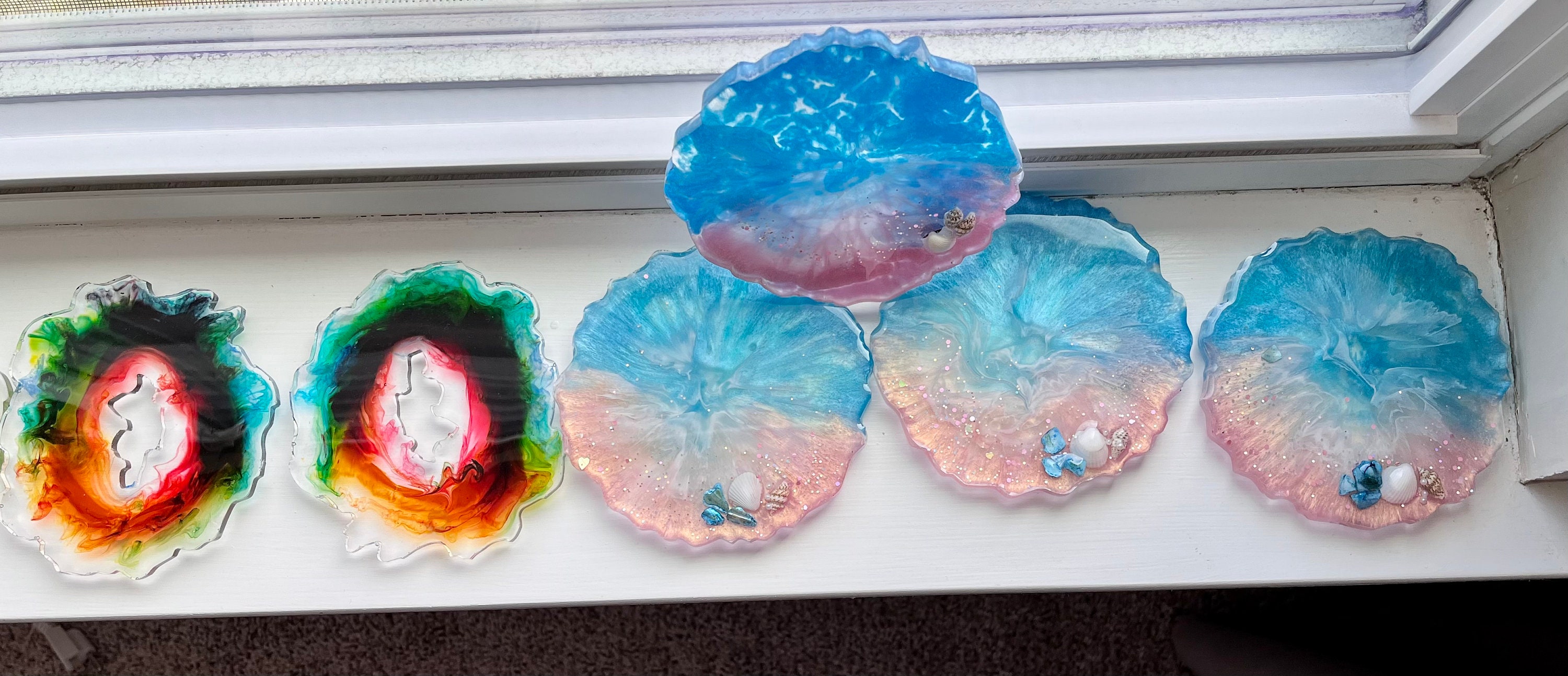 Beach Coasters Beach Decor Table Coasters Drink Coasters - Etsy