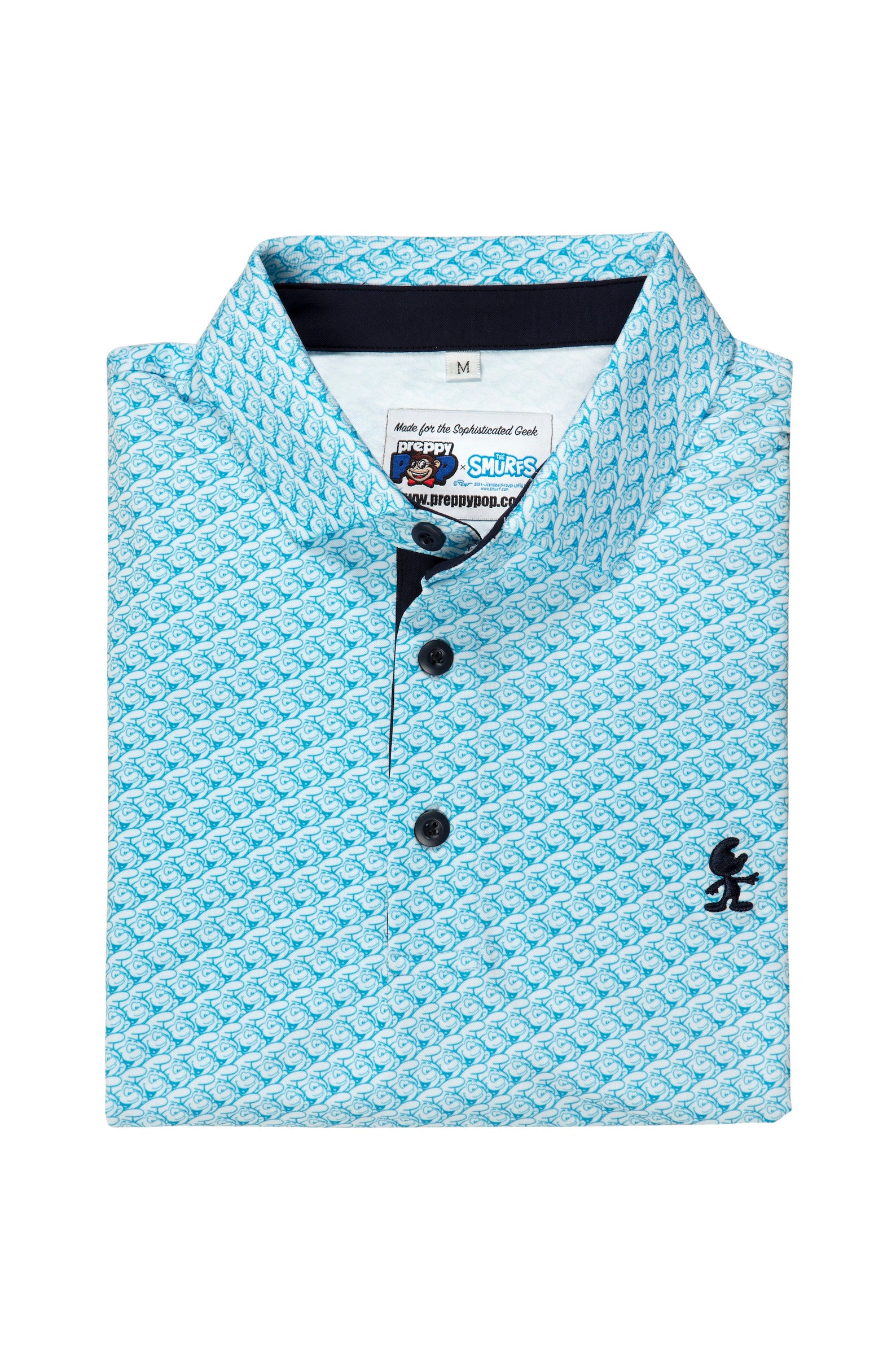 Smurfs X Preppy Pop Smurf AOP Signature Polo Shirt - Etsy
