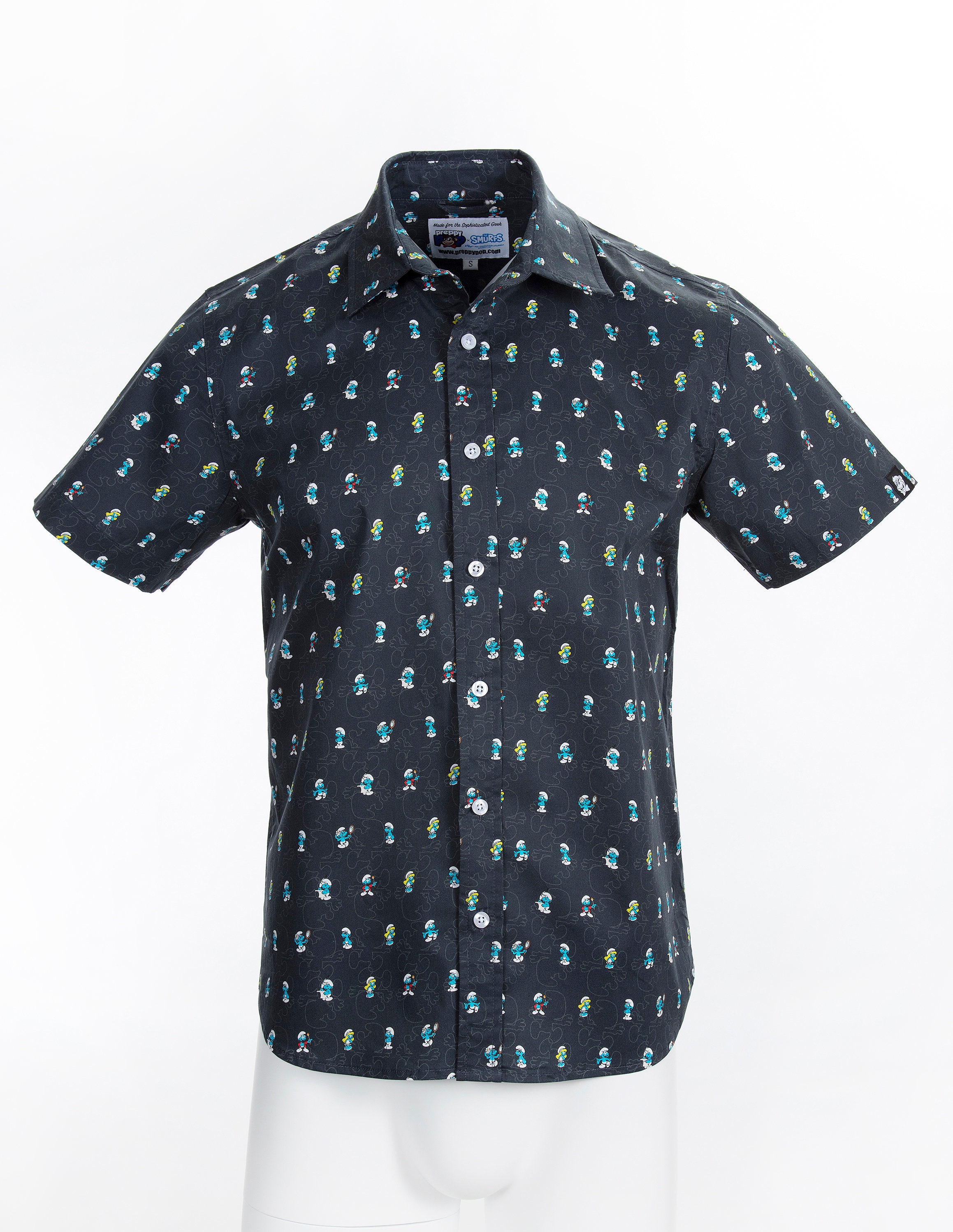 Smurfs X Preppy Pop - Short Sleeve Button up Shirt - LIMITED EDITION - Etsy