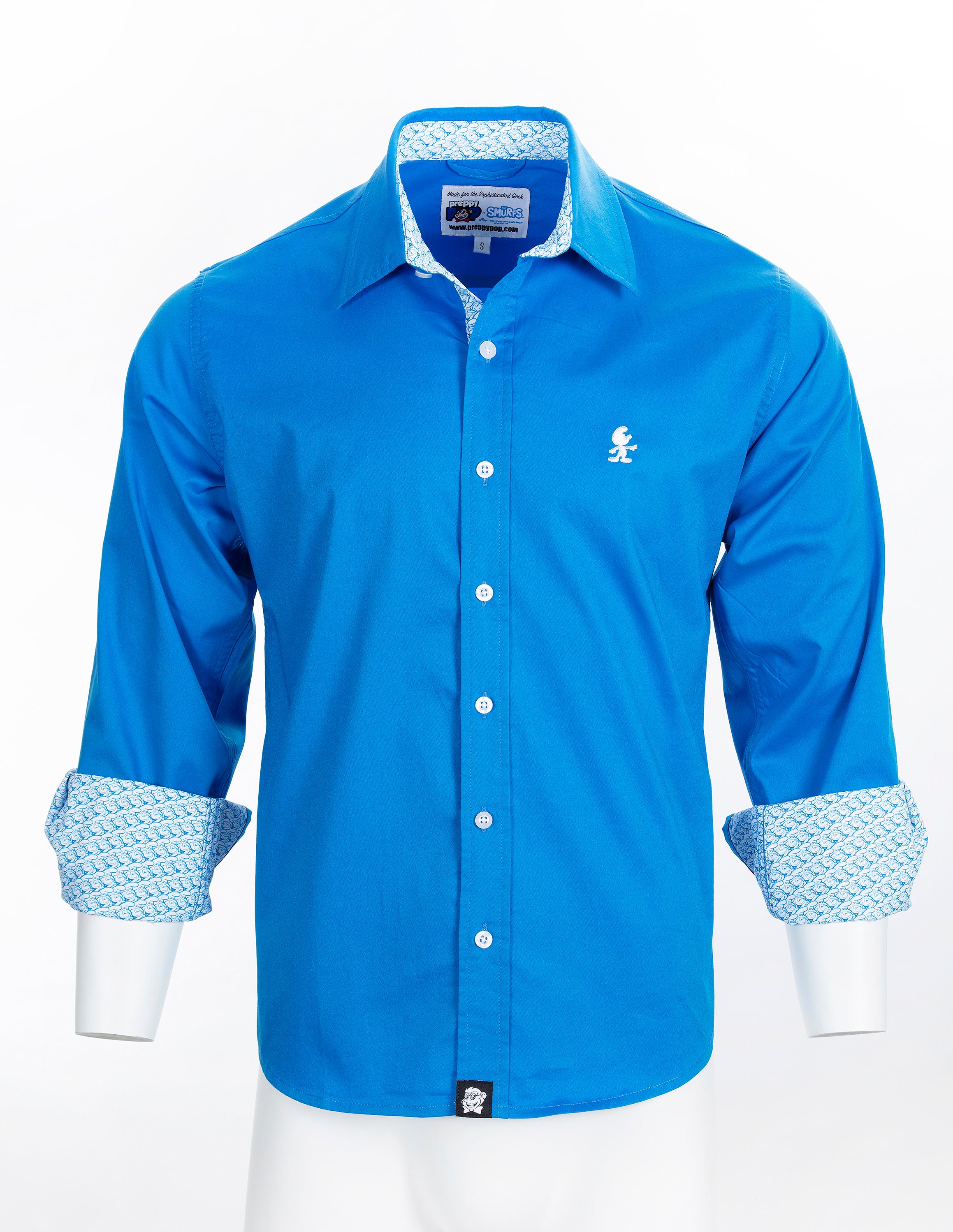 Smurfs X Preppy Pop Long Sleeve Button Down Shirt - Limited Edition 1 ...