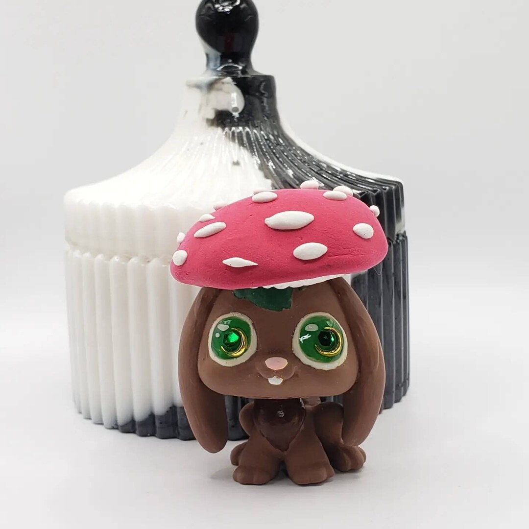 Custom Littlest Pet Shop Lsp Remake Mushroom Hat Slightly Creepy Bunny ...