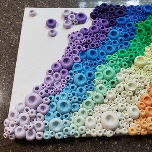 Polymer Clay Handmade Barnacles Art Piece. Rainbow Sea Life. Ooak - Etsy UK