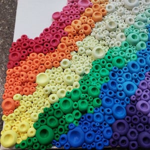 Polymer Clay Handmade Barnacles Art Piece. Rainbow Sea Life. Ooak - Etsy UK