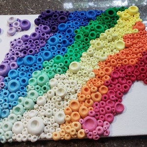 Polymer Clay Handmade Barnacles Art Piece. Rainbow Sea Life. Ooak - Etsy UK