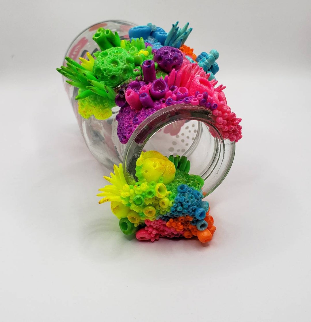 Polymer Clay Ocean Sea Life Sculpture. Handmade Ooak Coral - Etsy