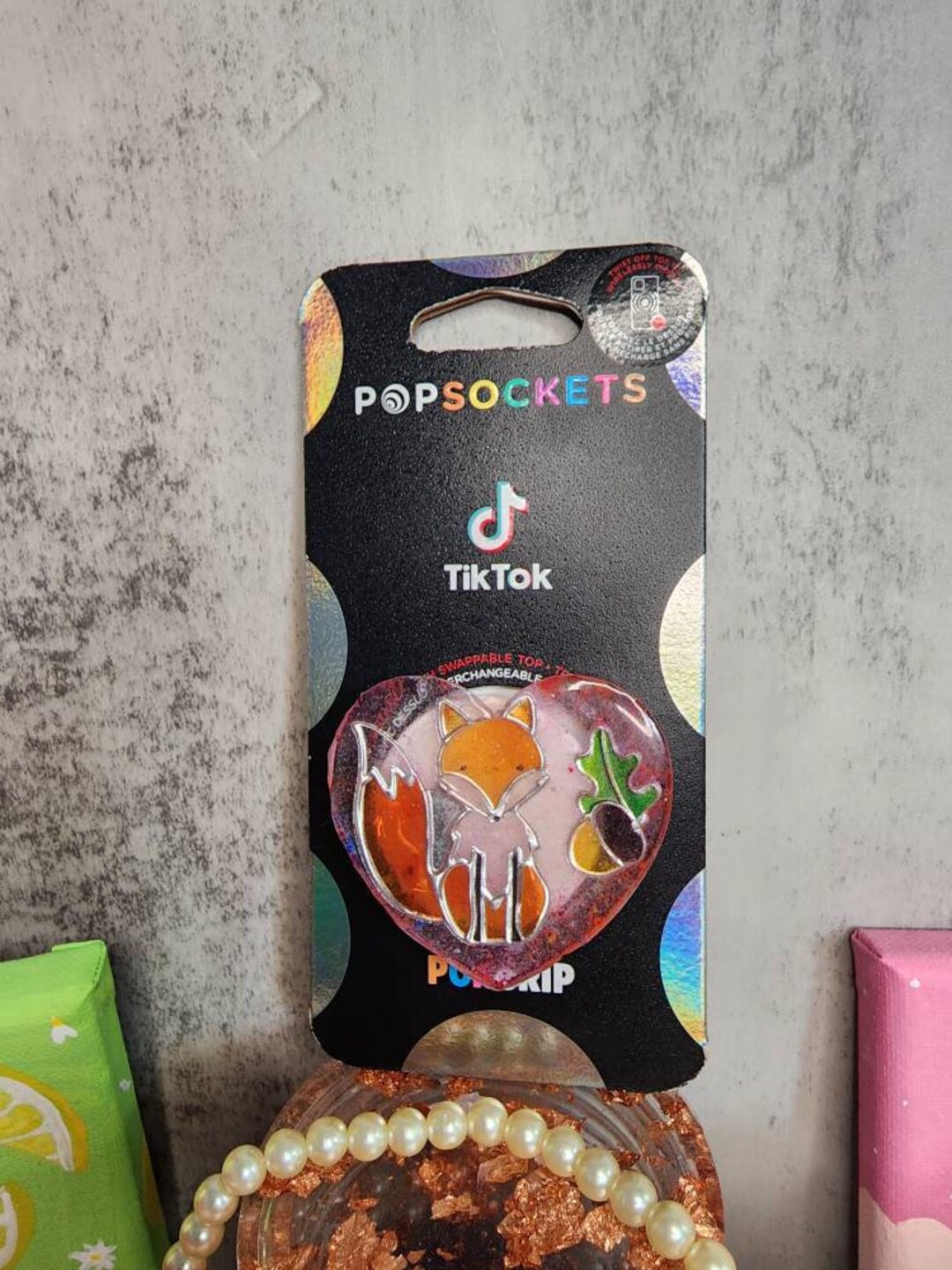 3 to Choose From Flowers Forest Fox Popsocket Phone Grip With - Etsy