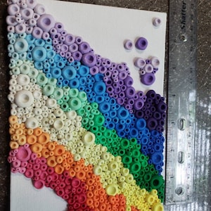 Polymer Clay Handmade Barnacles Art Piece. Rainbow Sea Life. Ooak - Etsy UK