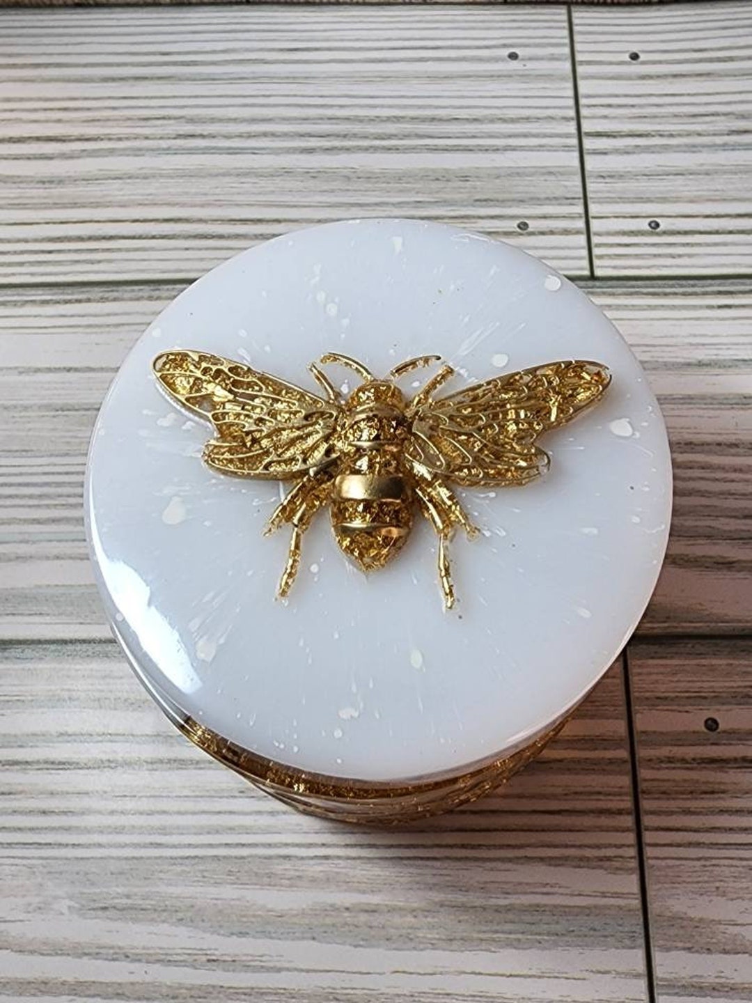 Trinket Jewelry Jar Holder Box Honey Bee Three Different Styles and ...
