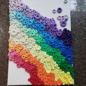 Polymer Clay Handmade Barnacles Art Piece. Rainbow Sea Life. Ooak - Etsy UK