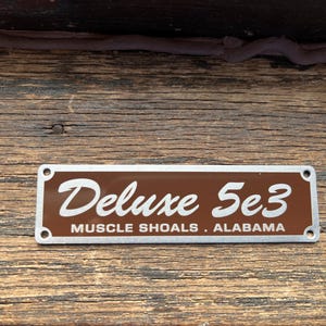 Custom Amp Badge Fits Fender Marshall Amp Plates Fender Les Paul ...