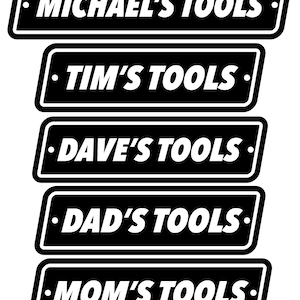 Custom Aluminum Name Plate for Tool Boxes, Lockers or Whatever You Want ...