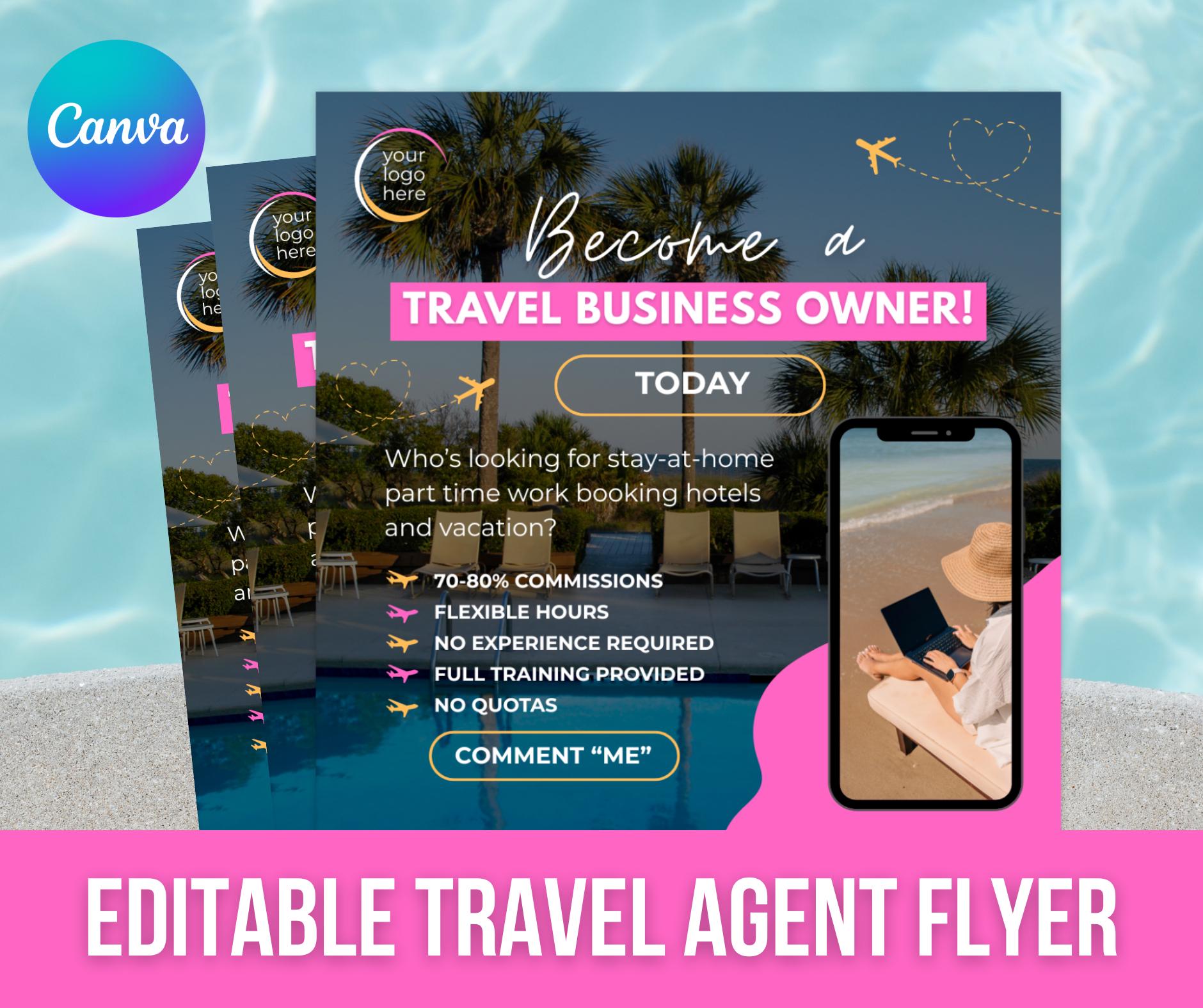 Editable Travel Agent Flyer – Instant Download - Etsy