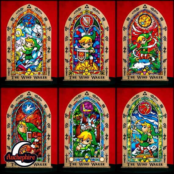 Legend Of Zelda Wind Waker Stained Glass