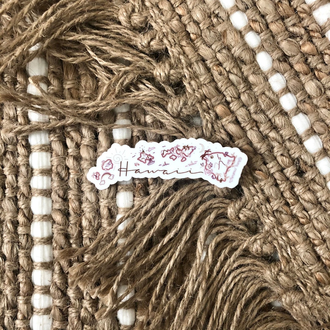 Hawaii State Sticker Waterproof Vinyl - Etsy