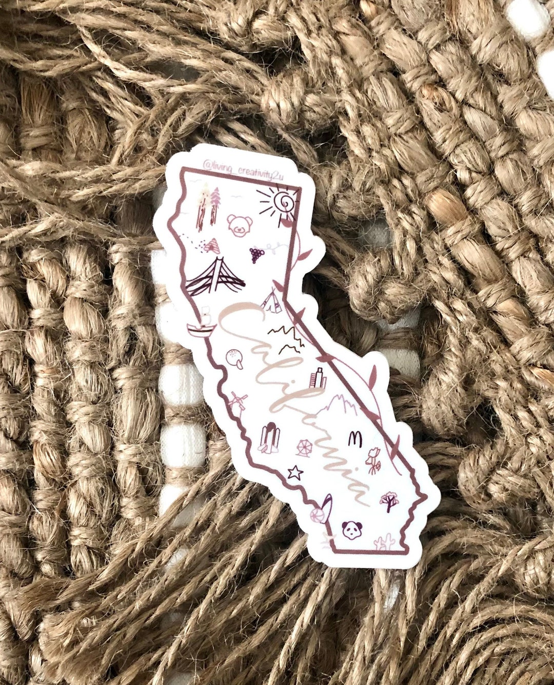 California State Sticker || Waterproof || Vinyl || - Etsy