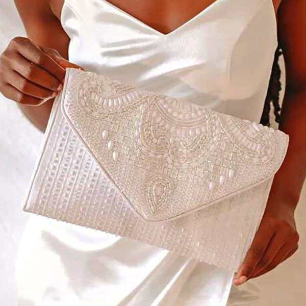 Ivory Bridal Clutch - Etsy