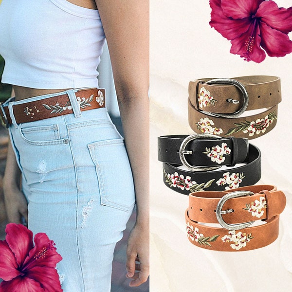 Floral Belt - Etsy