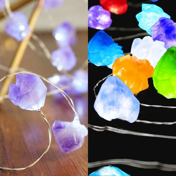 Amethyst String Lights Led - Etsy