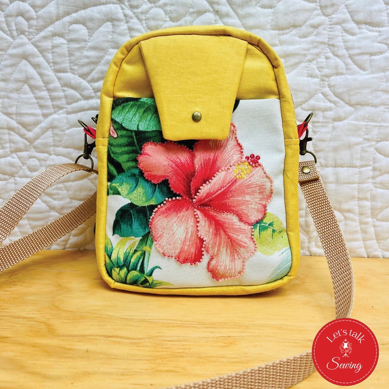Sling Bag Sewing PATTERN, Digital File, PDF, Tutorial, Crossbody Strap ...