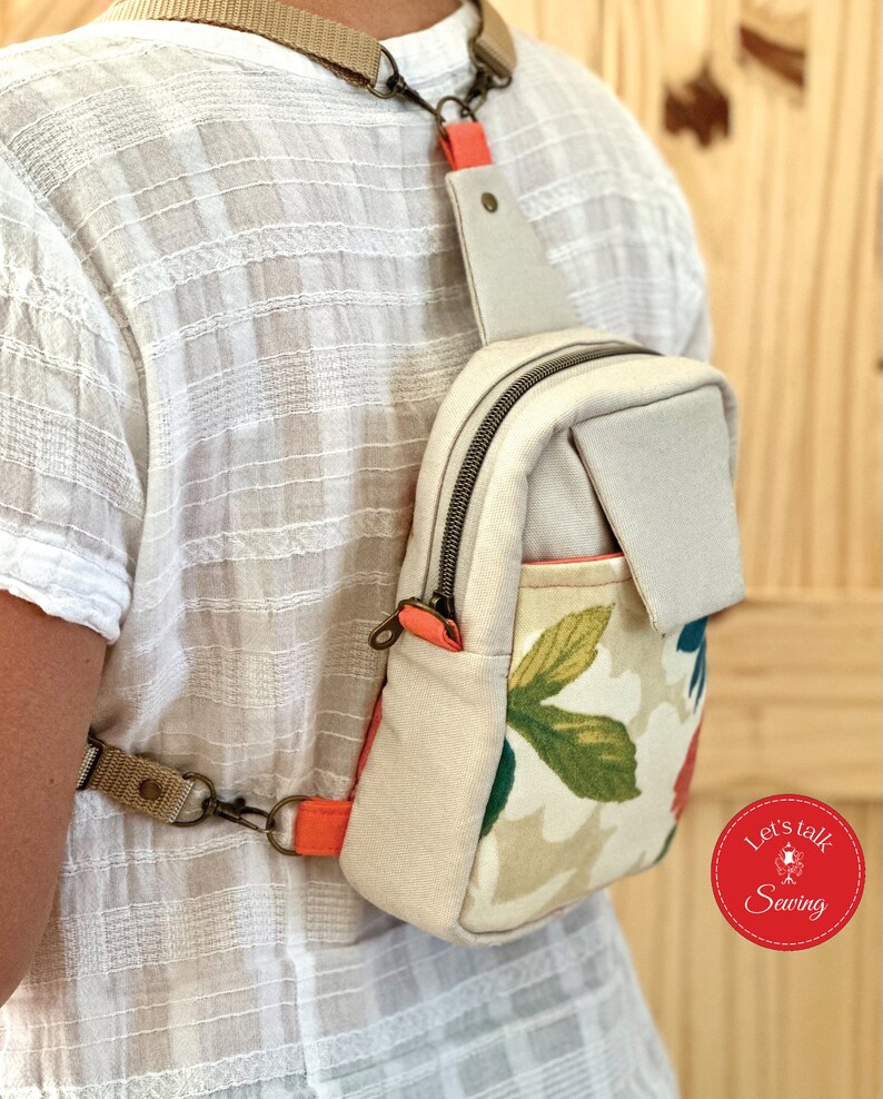 Sling Bag Sewing PATTERN, Digital File, PDF, Tutorial, Crossbody Strap ...