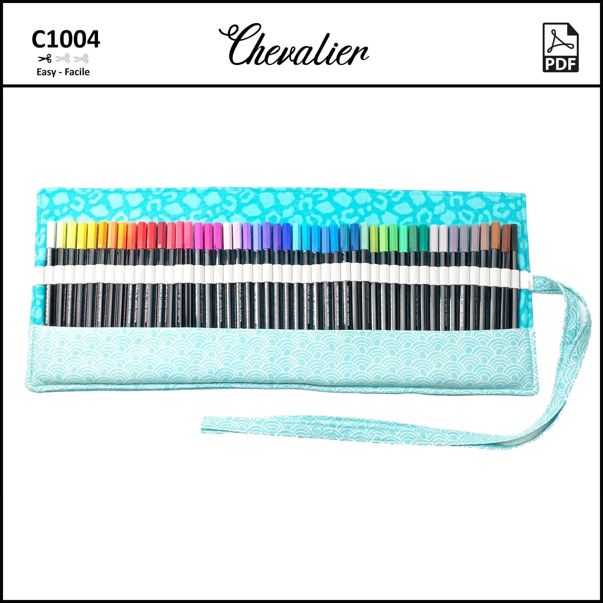 Rolling Pencil Case / Sewing Pattern / Instant Download PDF | Etsy