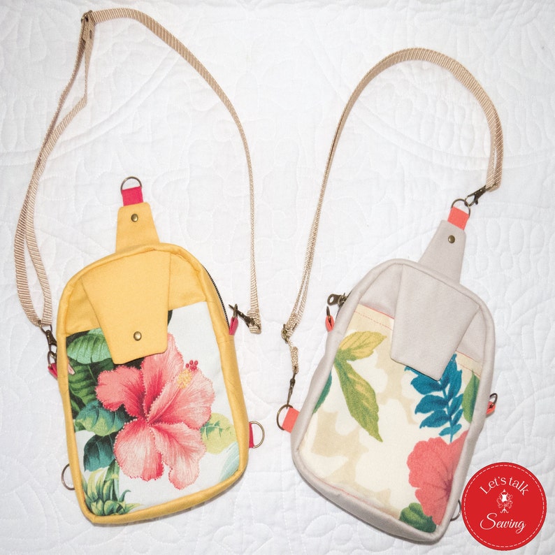 Sling Bag Sewing PATTERN, Digital File, PDF, Tutorial, Crossbody Strap ...