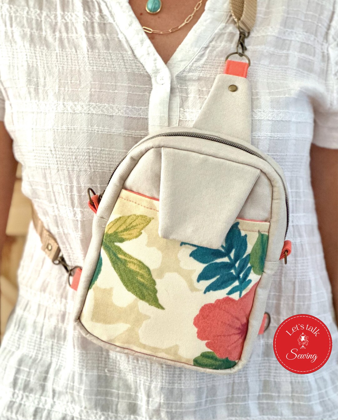 Sling Bag Sewing PATTERN, Digital File, PDF, Tutorial, Crossbody Strap ...