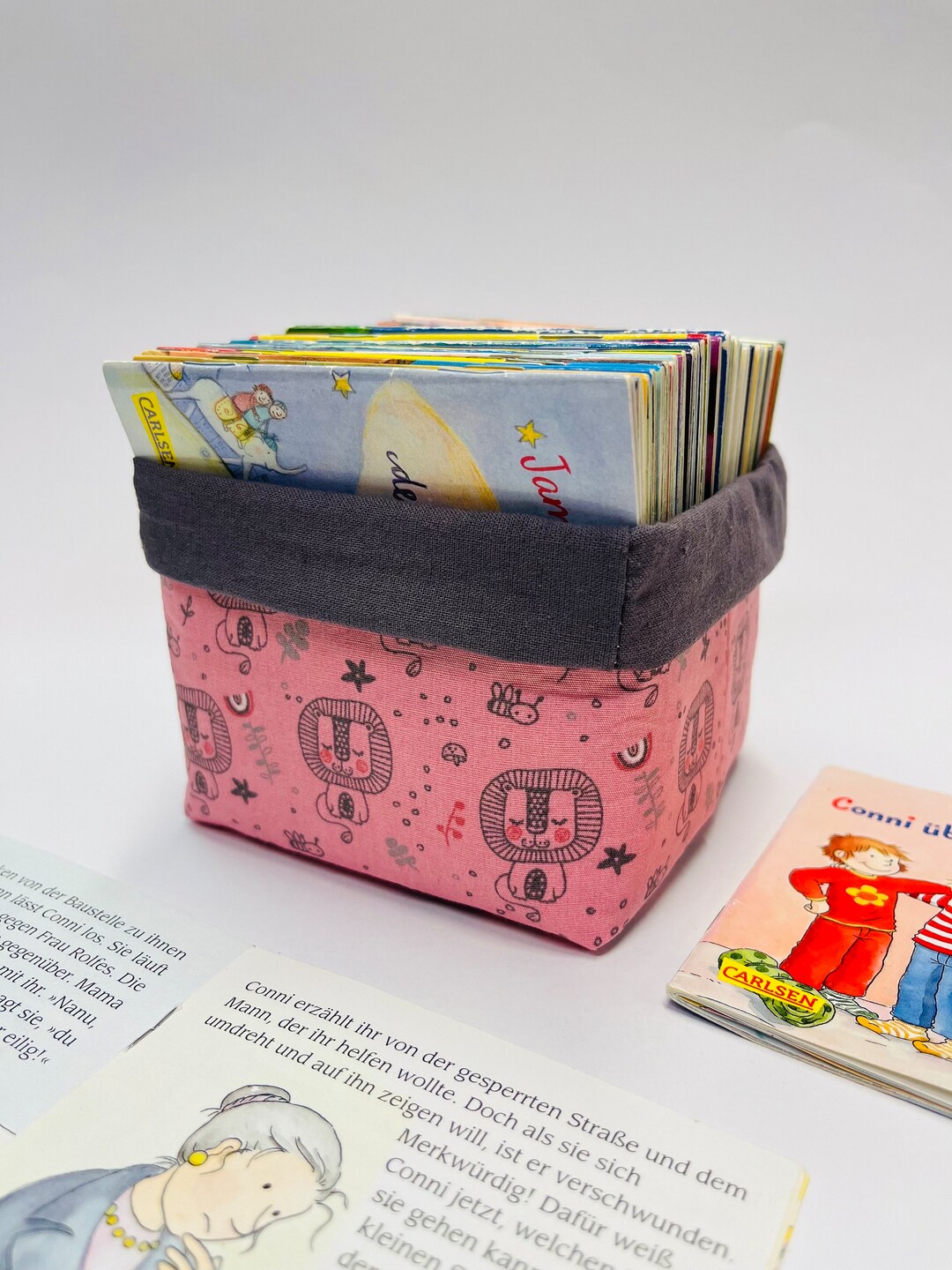 Store Pixi Book Dusky Pink Lion Animals Dark Gray - Etsy