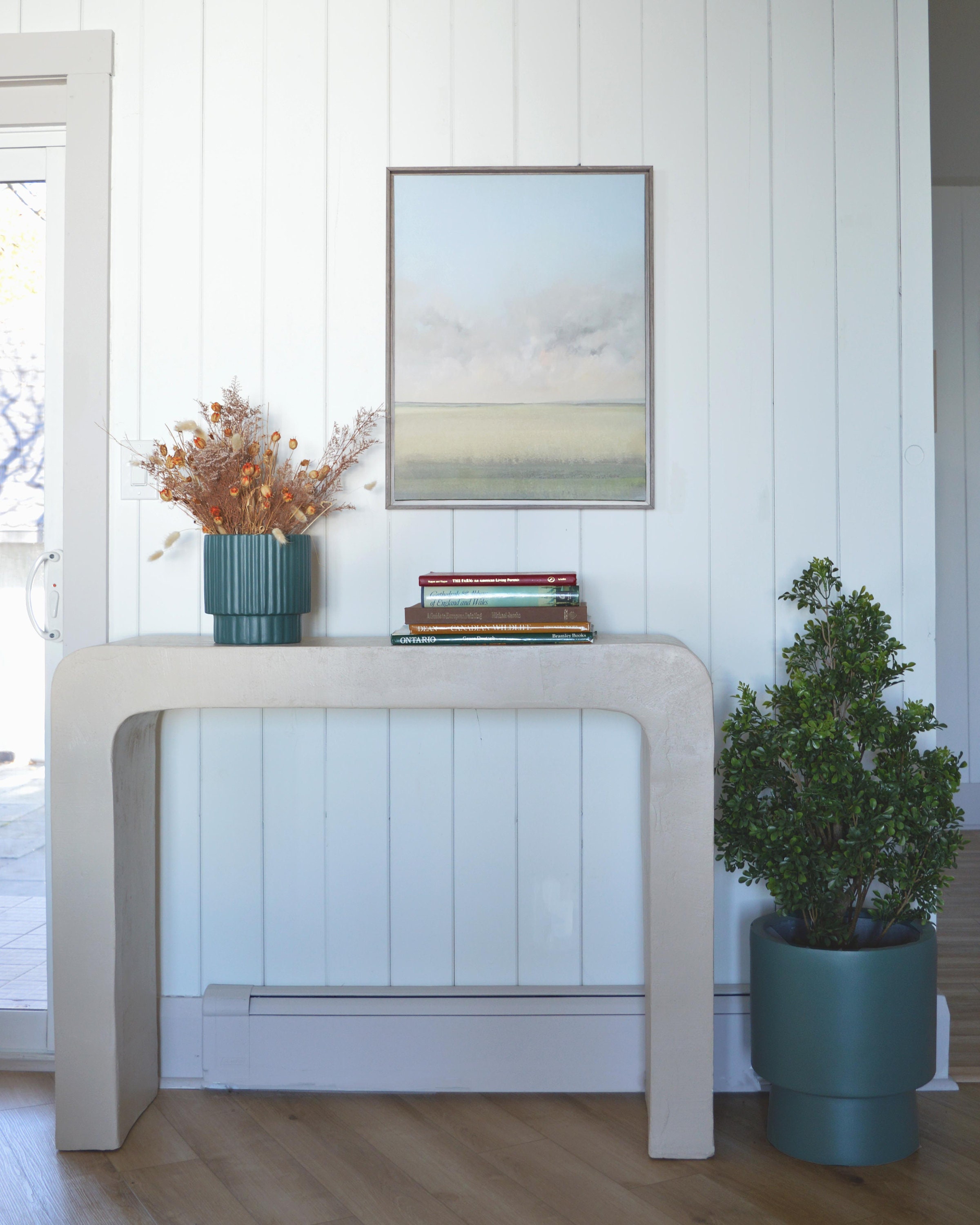 Hunter Green High Rise Pedestal Planter Pot, Indoor Decorative Floor ...