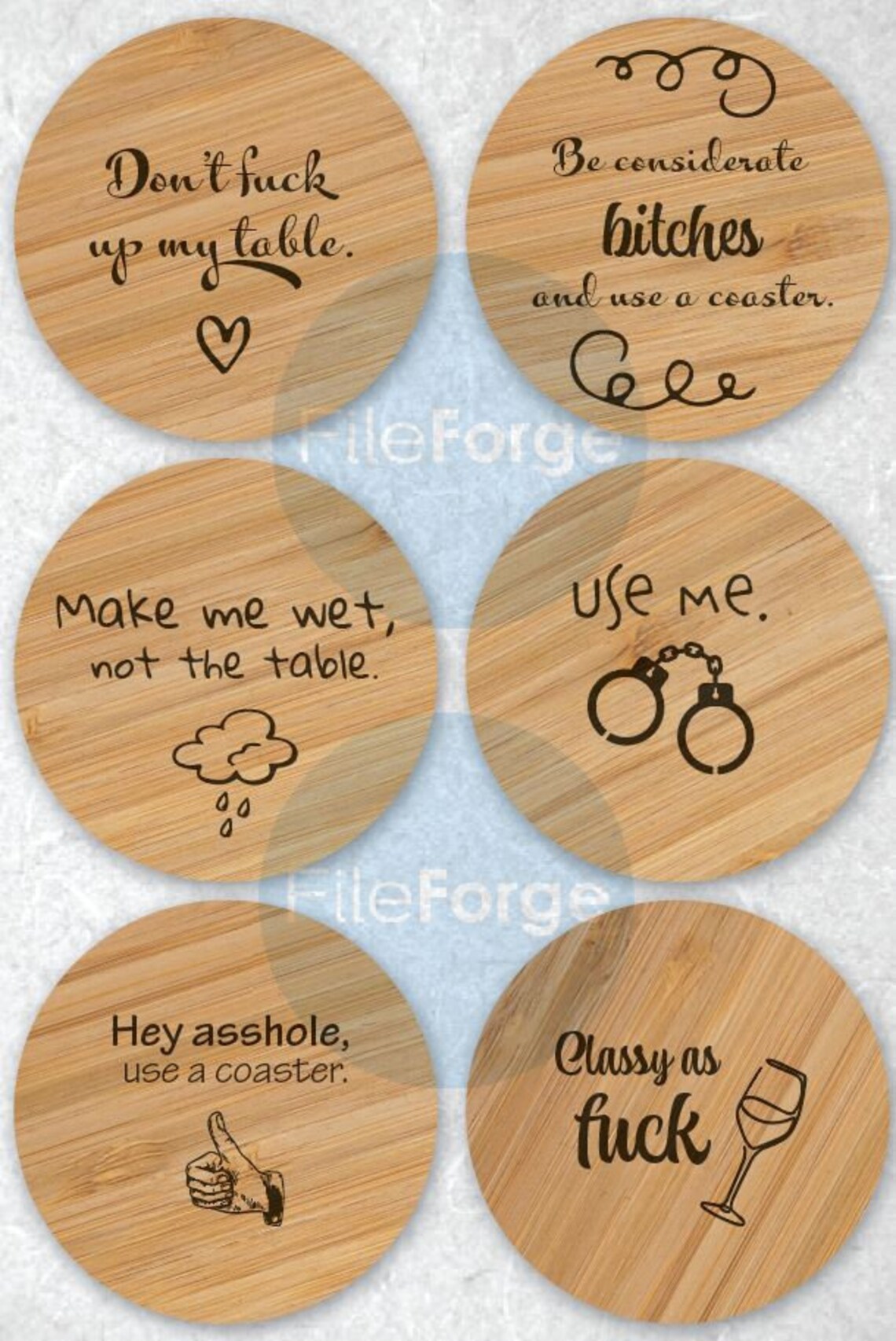 Inappropriate Coasters - Etsy Australia