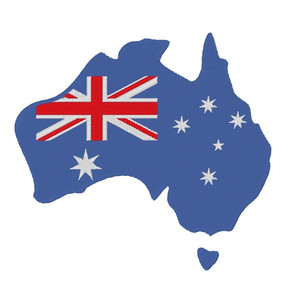 Map Australia Embroidery - Etsy