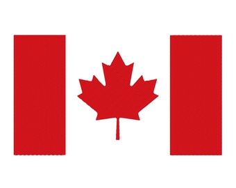 Canada Flag Machine Embroidery Design 2.5x2.5 4x4 and 5x7 - Etsy