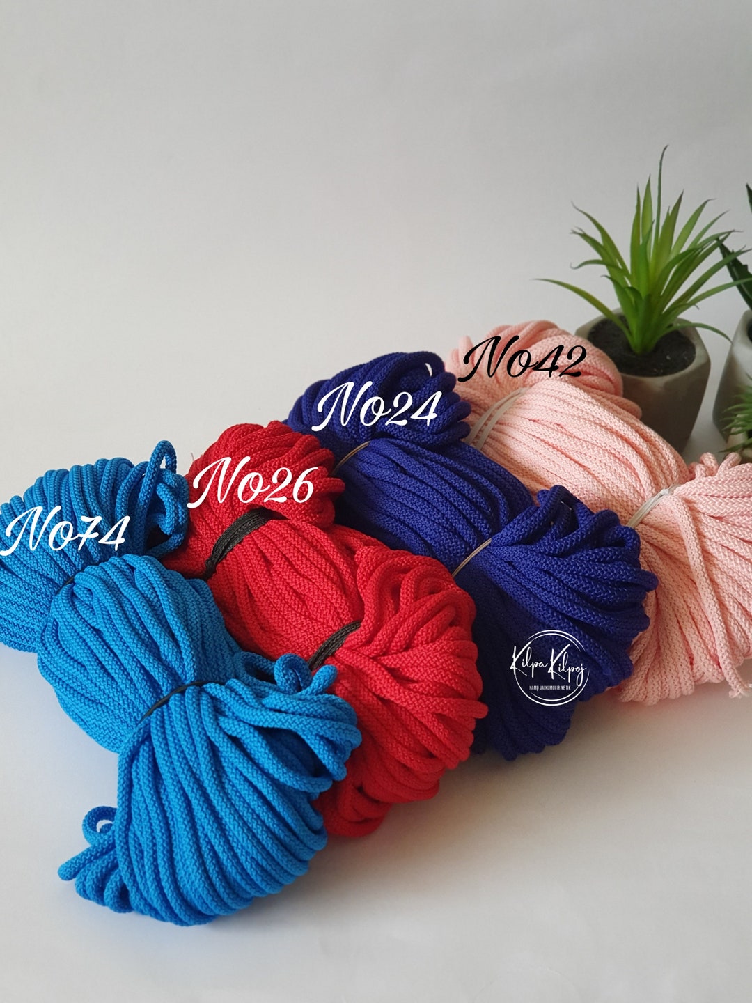 Craft Cord 219 Yards, 5mm Braided Polyester Cord, Crochet Cord Macrame ...