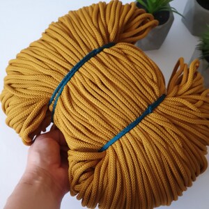 5mm Polyester Cord, DIY Projects, Polyester Rope, Knitted Rope, Crochet ...