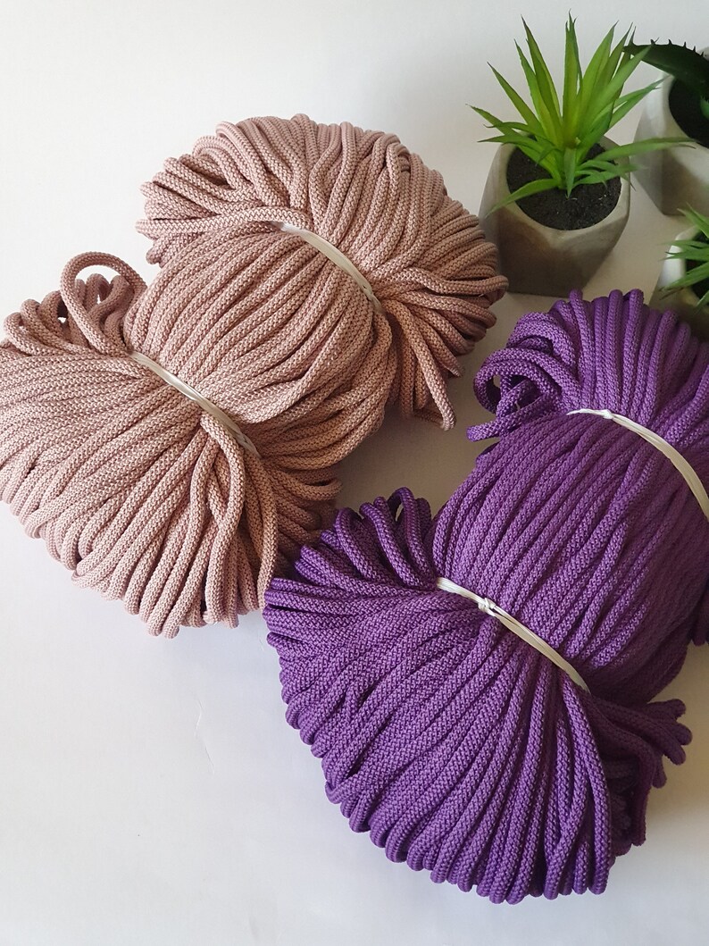 Polyester Rope 5mm Macrame Cord 5mm Crochet Cord Knitting - Etsy