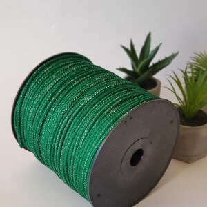 5mm Crochet Cord With Gold Silver Lurex Macrame Polyester - Etsy