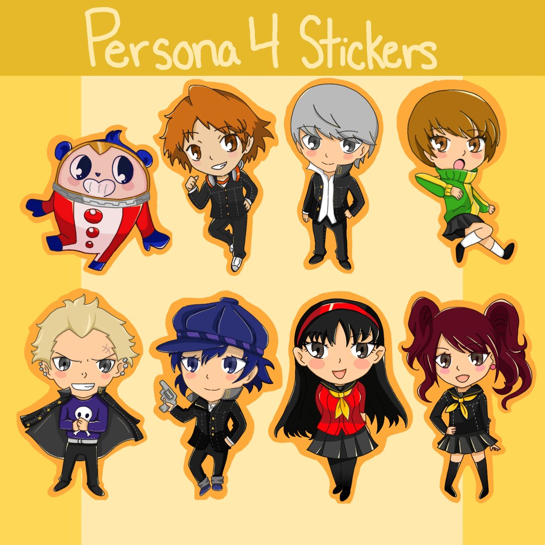 Persona 4 Stickers - Etsy