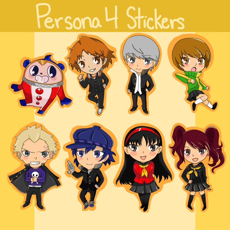 Persona 4 Stickers - Etsy