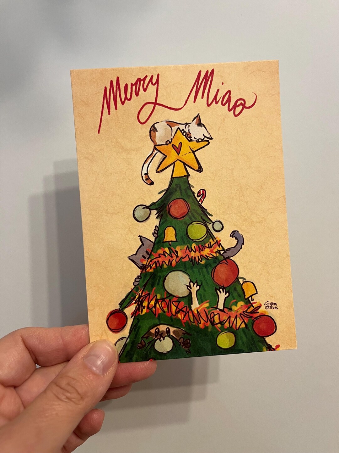 Antifa Poppy Tree Christmas Card Set of Antifascist Christmas Postcards ...