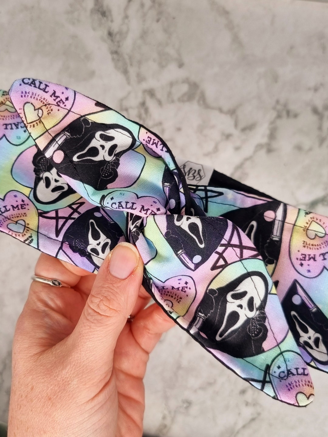 Scream Ghostface Cute Horror Wire Handband Pastel Rainbow Bendy Twist ...