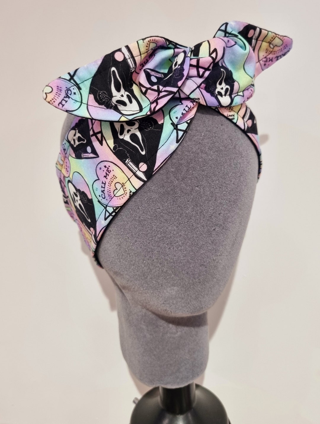 Scream Ghostface Cute Horror Wire Handband | Pastel Rainbow | Bendy ...