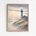 Cape Cod Lighthouse Painting Sunrise Beach Art Print Watercolor Seaside ...