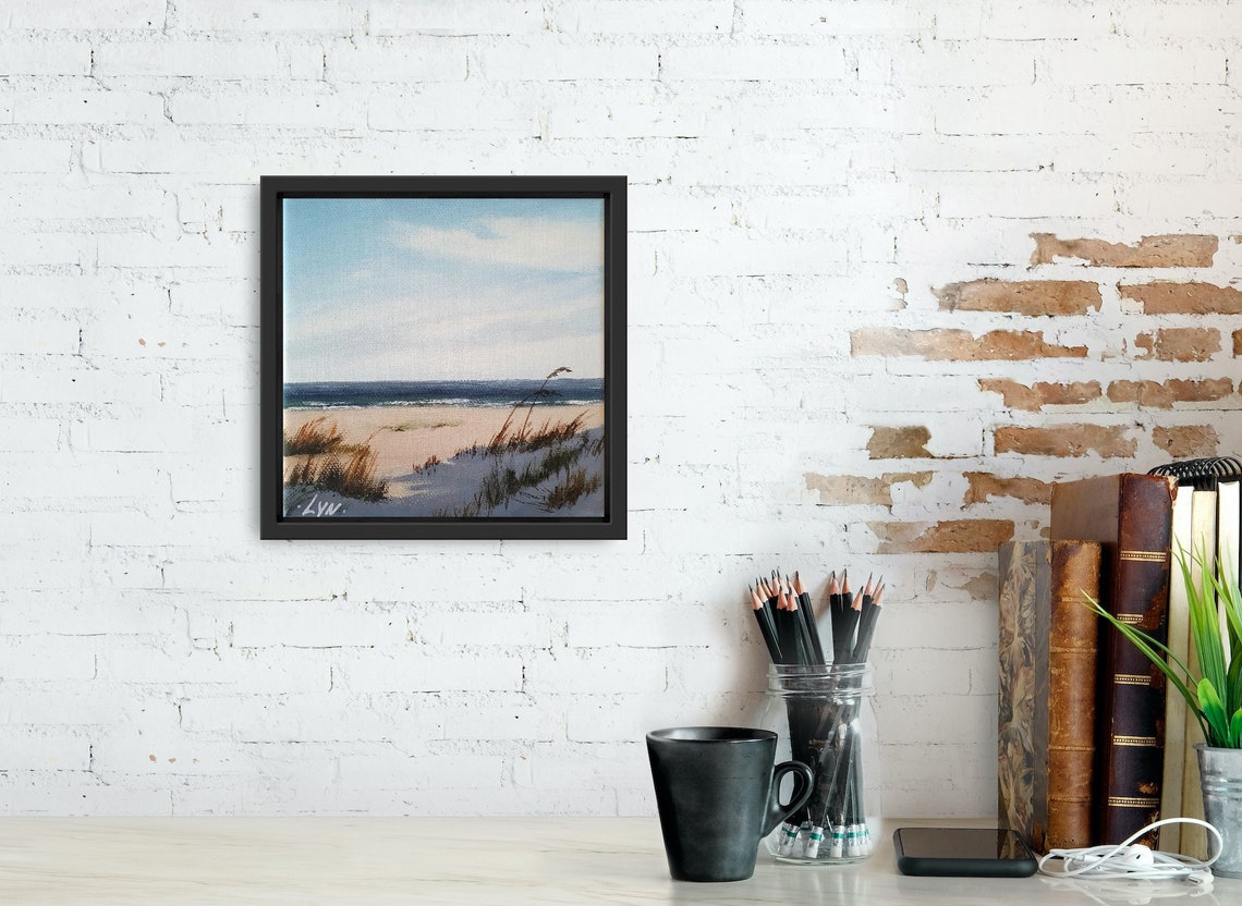 Small canvas prints 8x8 art print sea coast wall art ocean | Etsy